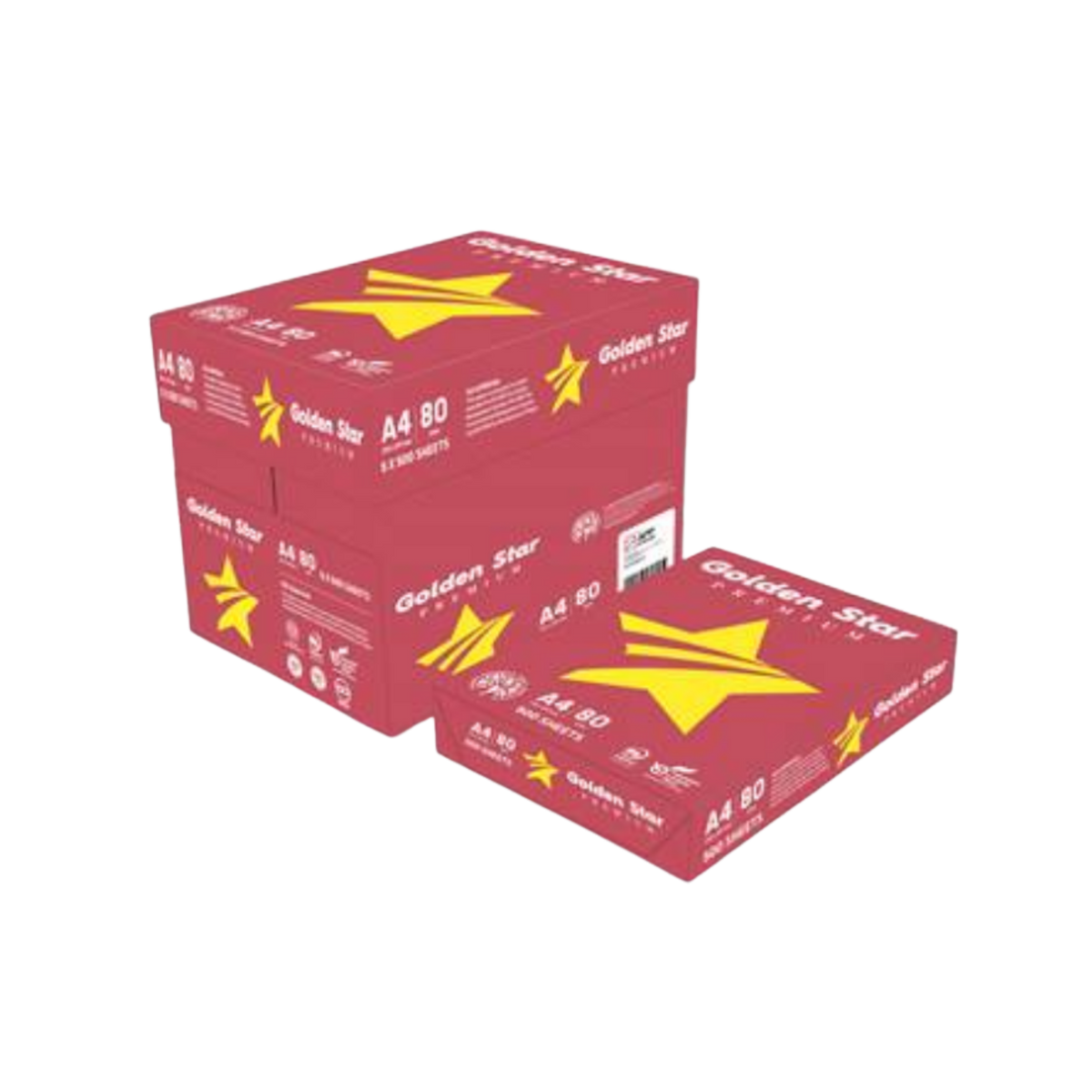 GOLDEN STAR A4 COPIER PAPER (RED) 80GSM – Newspread.ie